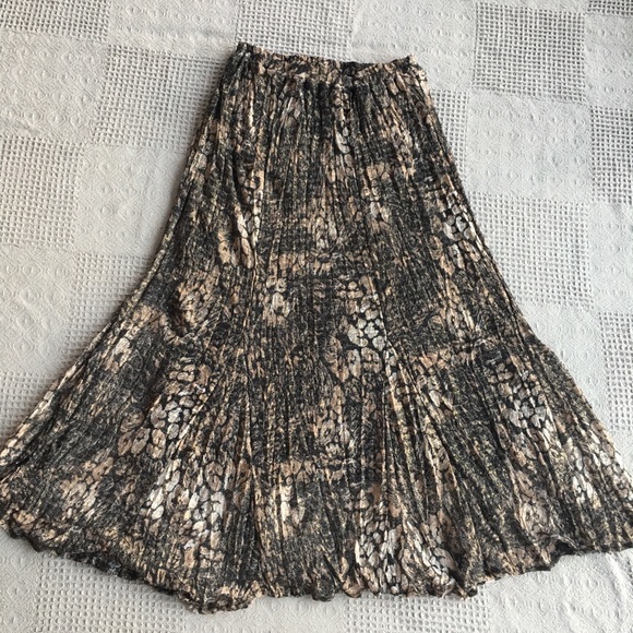 Reba | Skirts | Reba Metallic Mesh Lined Fit Flare Pullon Stretch Swing ...